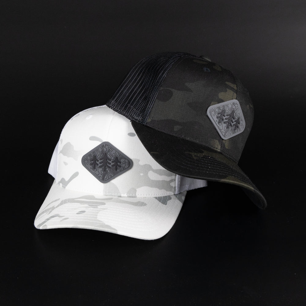 Camo Topo Diamond Pines Trucker Hat - TriPine