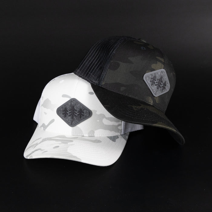 Camo Topo Diamond Pines Trucker Hat - TriPine