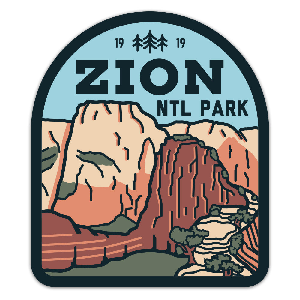 Zion National Park Sticker - TriPine